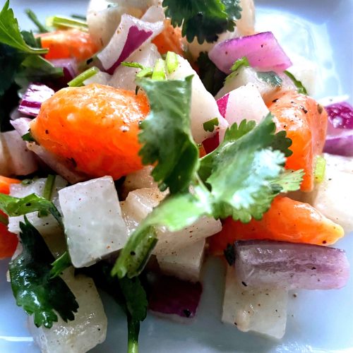 Citrus Jicama Salad with Cayenne-Lime Dressing - Chrysalis Herbs